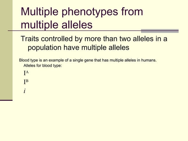 Patterns of heredity and human genetics | PPT