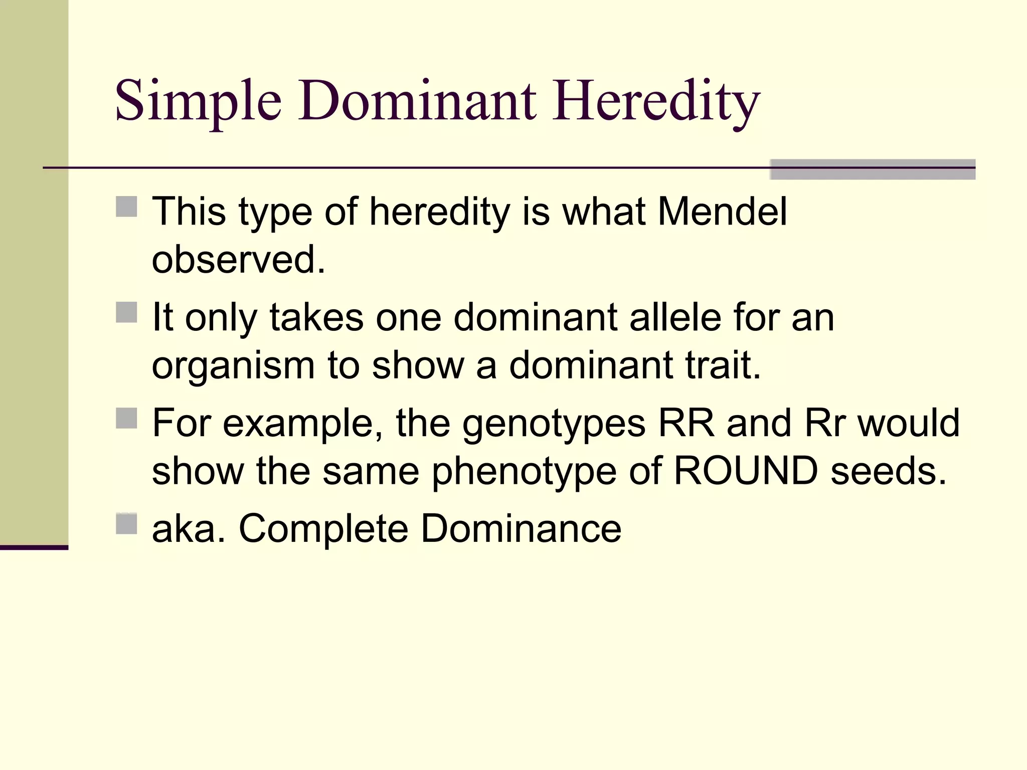 Patterns of heredity and human genetics | PPT