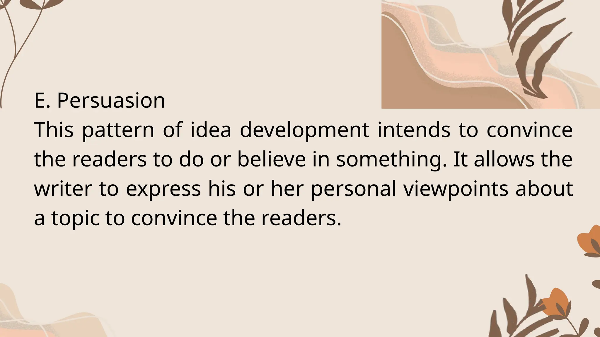 English 8, Quarter 1, Lesson 3: Patterns of Idea Development.pptx