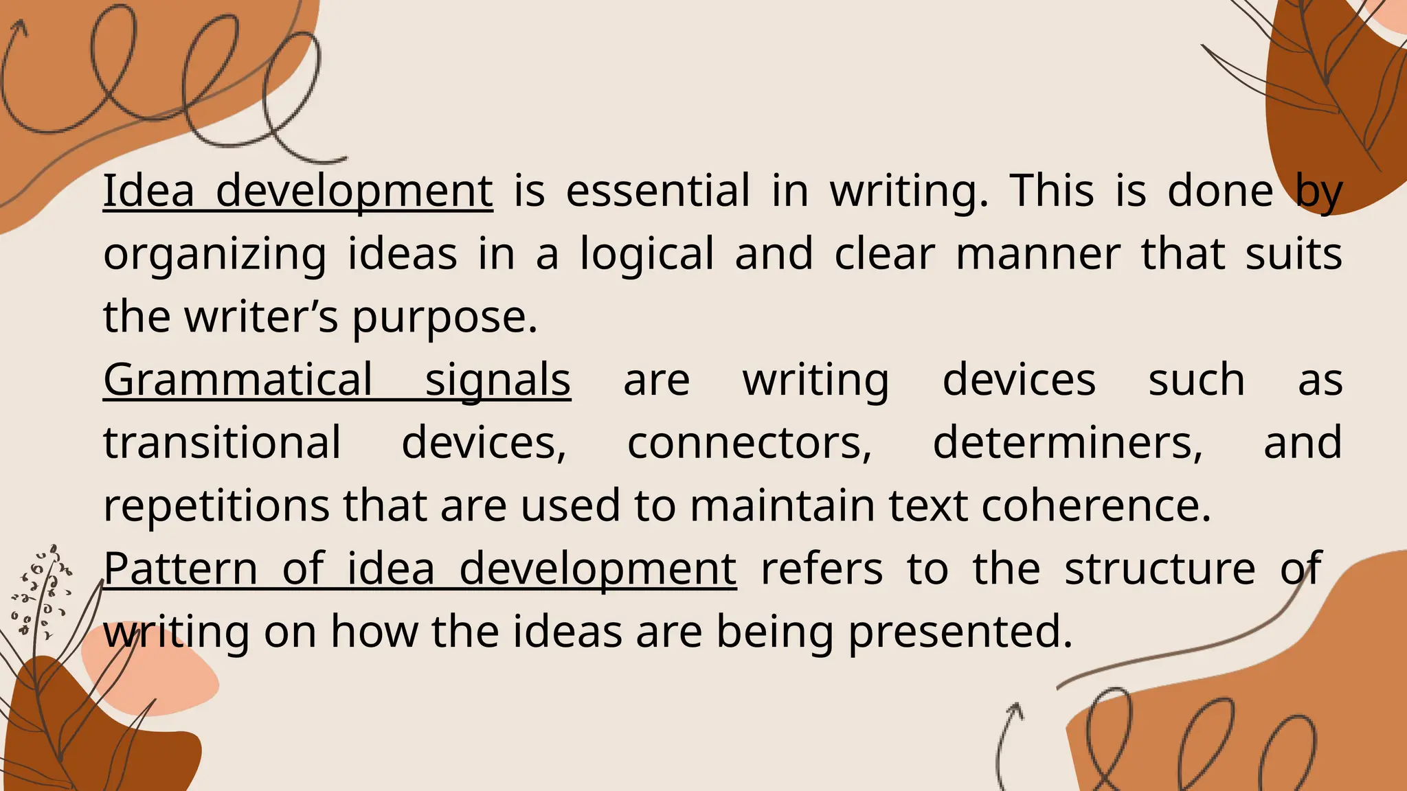English 8, Quarter 1, Lesson 3: Patterns of Idea Development.pptx