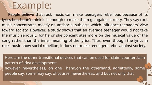 English 8, Quarter 1, Lesson 3: Patterns of Idea Development.pptx