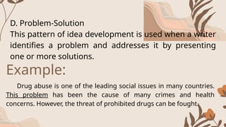 English 8, Quarter 1, Lesson 3: Patterns of Idea Development.pptx