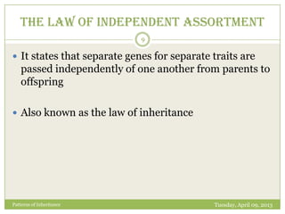 Patterns of inheritance | PPTX