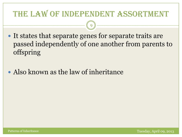 Patterns of inheritance | PPT