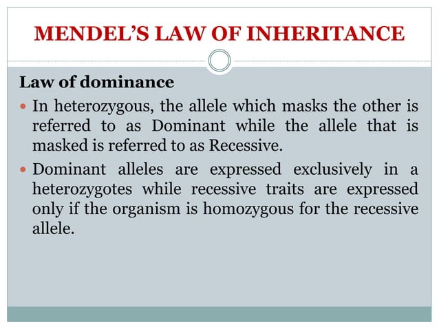 Patterns of Inheritance (Genetics) | PPTX