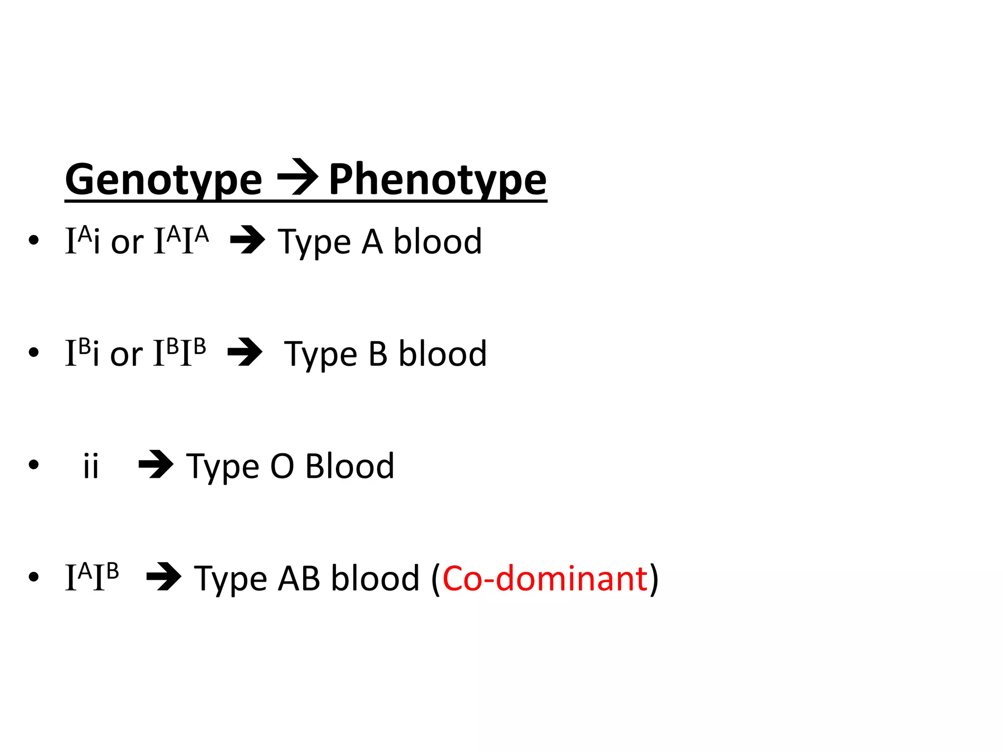 Patterns of inheritance non mendelian inheritance | PPTX