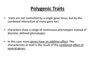 Patterns of inheritance non mendelian inheritance | PPTX