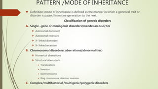 Patterns of inheritence chapter 1 | PPT