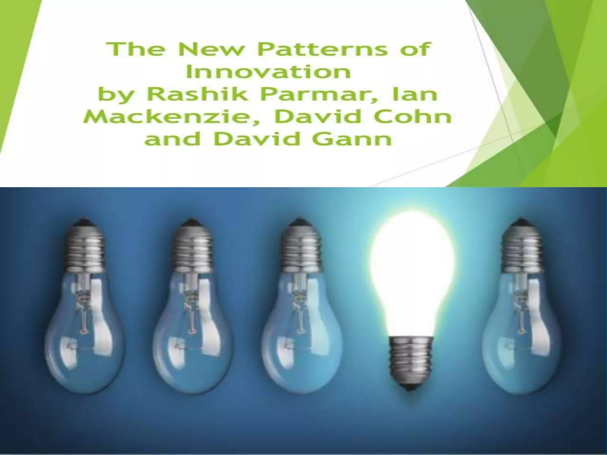 Patterns of innovation | PPT