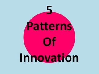 Patterns of innovation | PPT