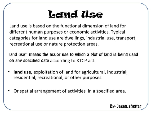 Patterns of land use in towns and cities | PPT | Land and Farms | Real ...