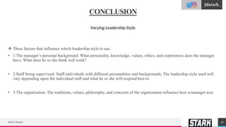 Patterns of leadership styles/ Leadership styles - Javeed Sudarji | PPTX