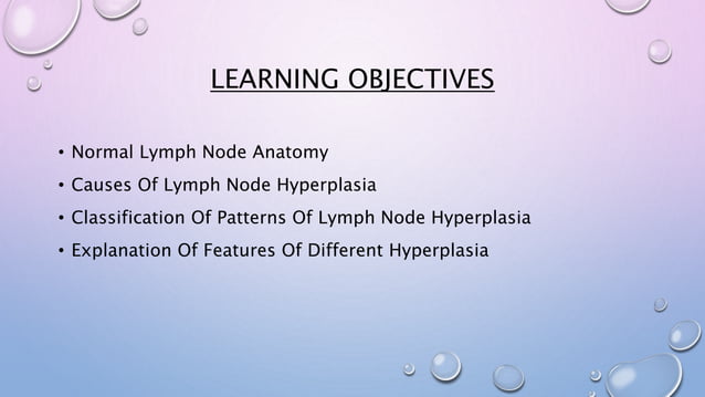 Patterns of lymph node hyperplasia | PPTX