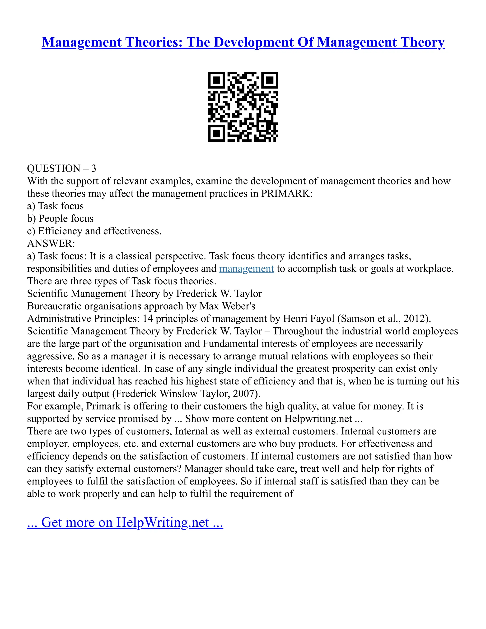 Patterns Of Management Theory | PDF