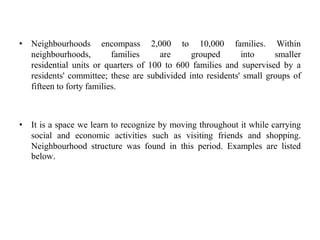 Patterns of neighbourhood structure in history | PPTX
