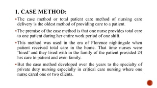 Patterns of Nursing care DELIVERY IN INDIA.pptx