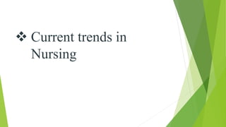 Patterns of nursing education and training programmes in | PPTX