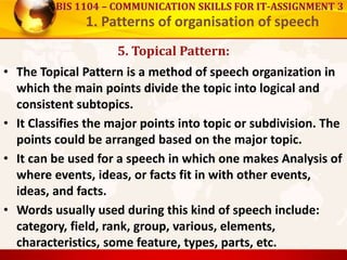 Patterns of organization of speech, and how to lead discussions and ...