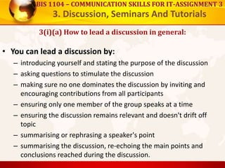 Patterns of organization of speech, and how to lead discussions and ...