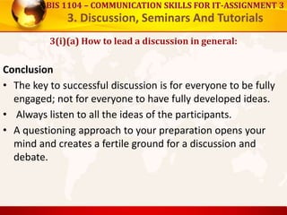 Patterns of organization of speech, and how to lead discussions and ...