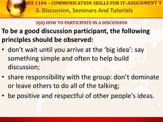 Patterns of organization of speech, and how to lead discussions and ...