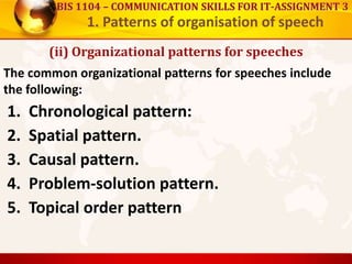 Patterns of organization of speech, and how to lead discussions and ...