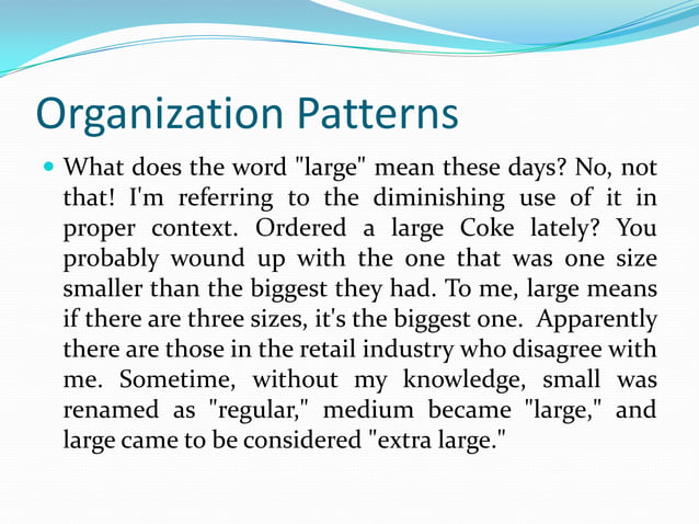 Patterns of organization | PPTX
