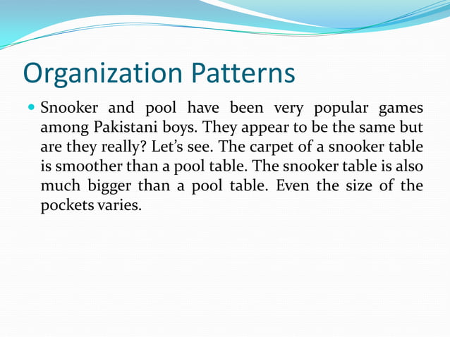 Patterns of organization | PPTX