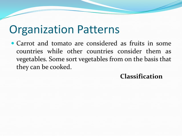 Patterns of organization | PPTX