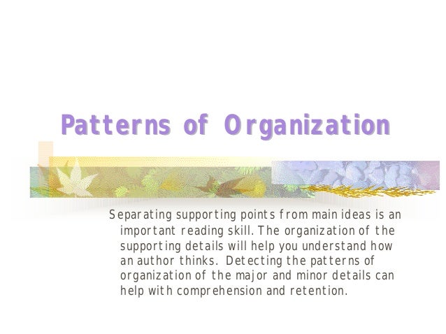 Patterns of organization-2