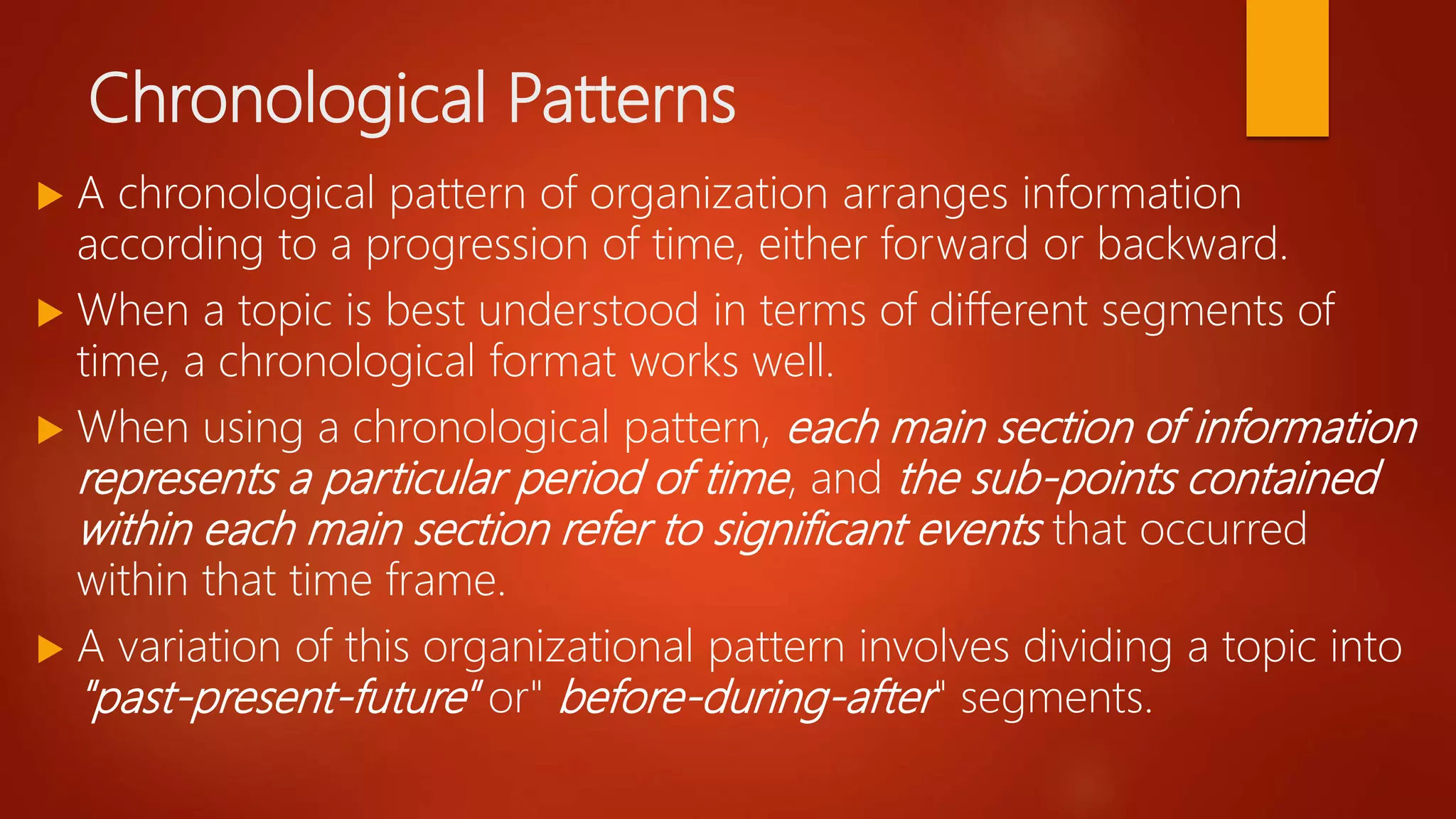 Patterns of organization | PPTX
