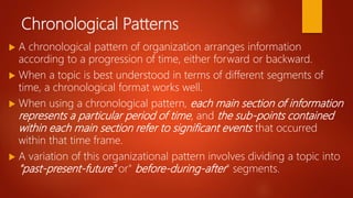 Patterns of organization | PPTX
