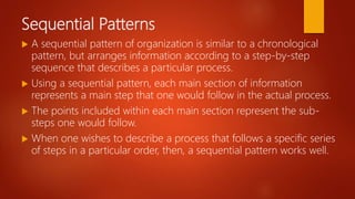 Patterns of organization | PPTX