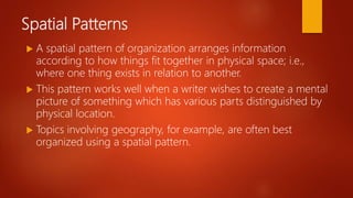 Patterns of organization | PPT