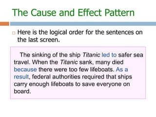 Patterns Of Organization Compare Contrast Cause Effect | PPTX