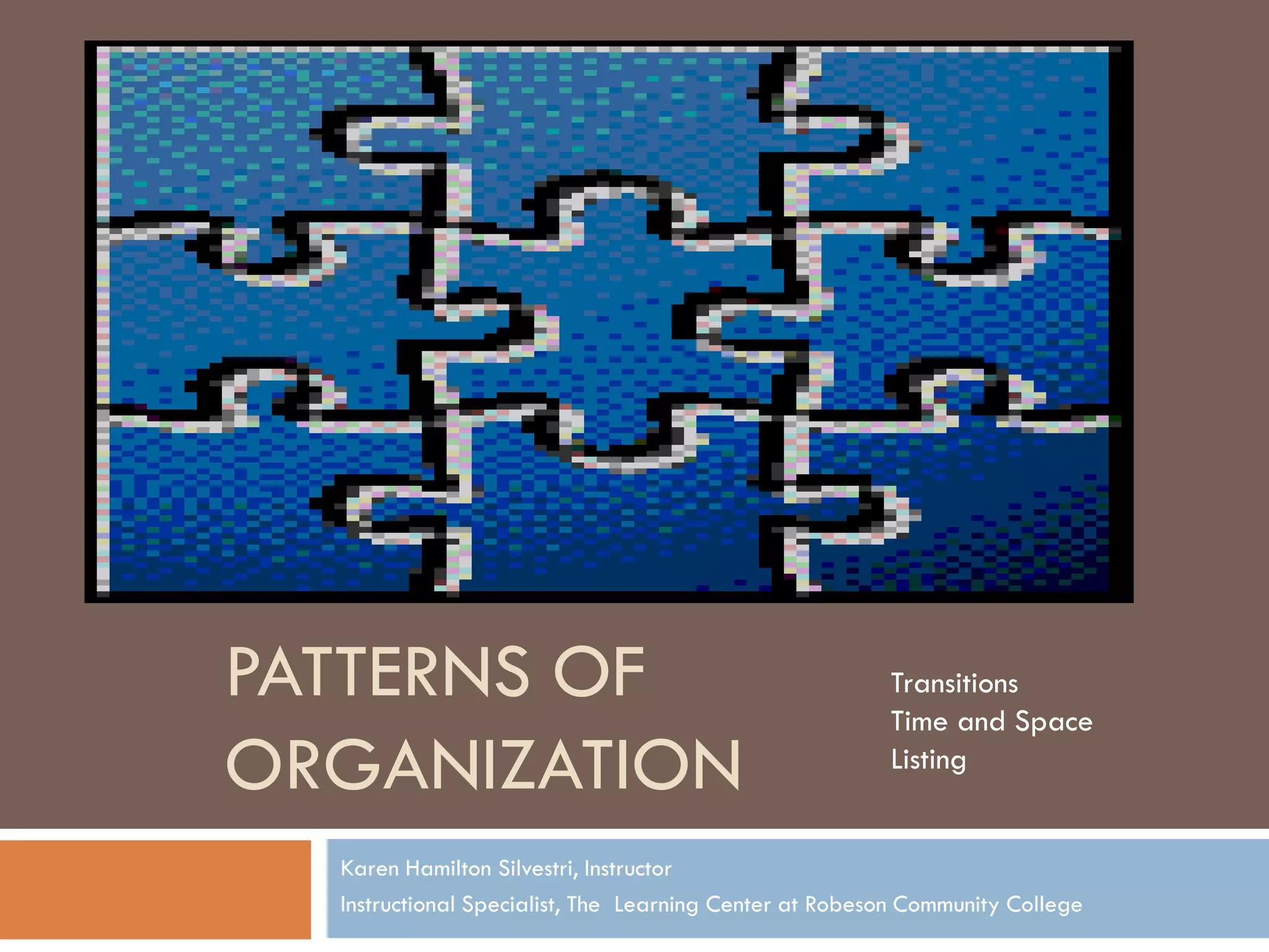 Patterns of organization time and space | PPTX