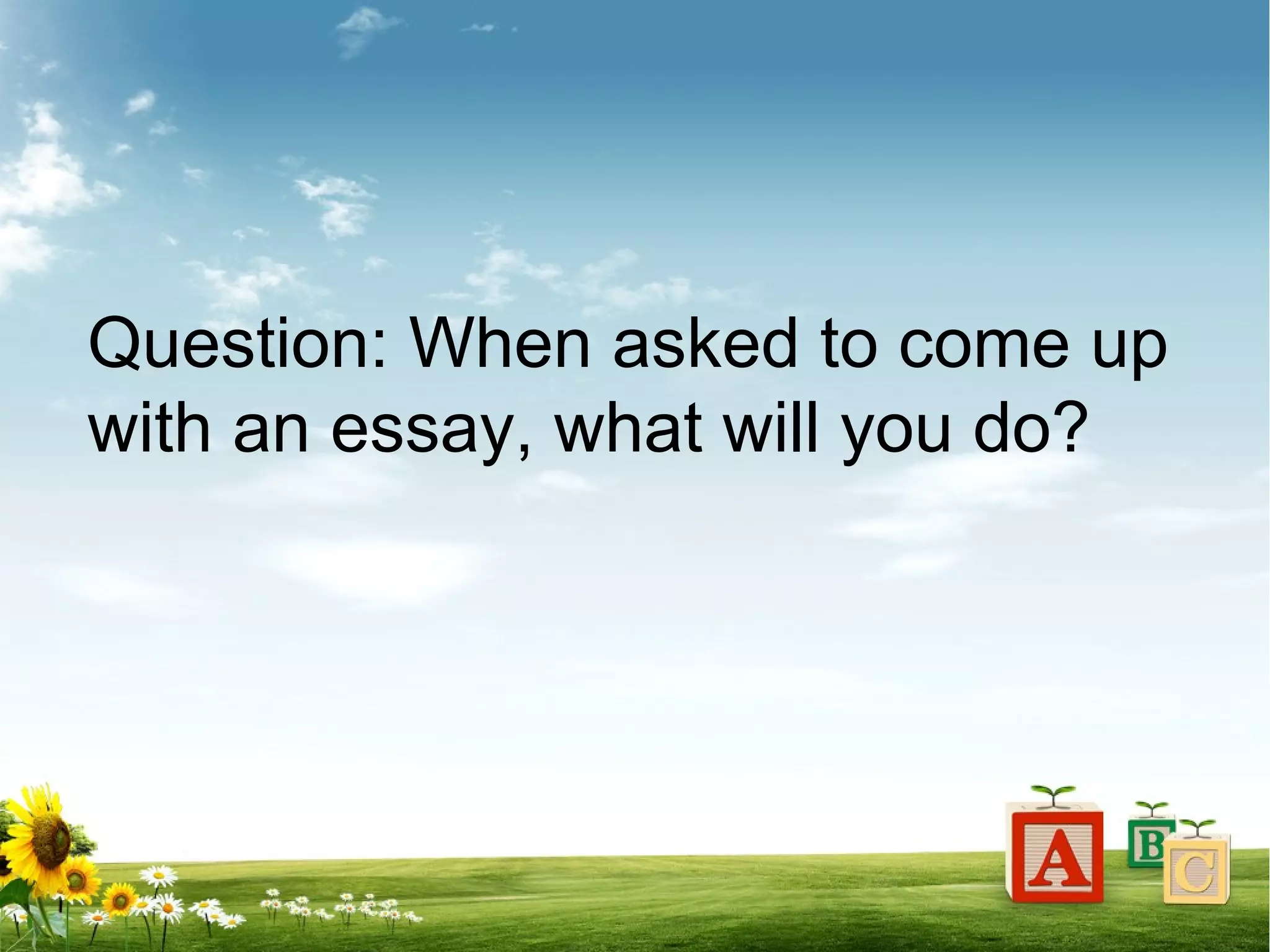 Patterns of paragraph development: Narration, Description & Definition ...