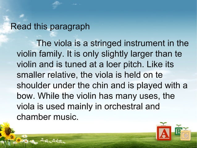 Patterns of paragraph development: Narration, Description & Definition ...