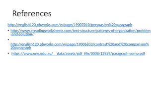 Patterns of Paragraph Development presentation | PPTX