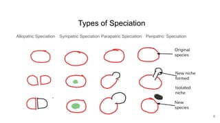 Patterns of speciation- Allopatric, Sympatric, Parapatric and ...