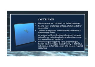 Patterns of subsistence shree's presentation | PPT