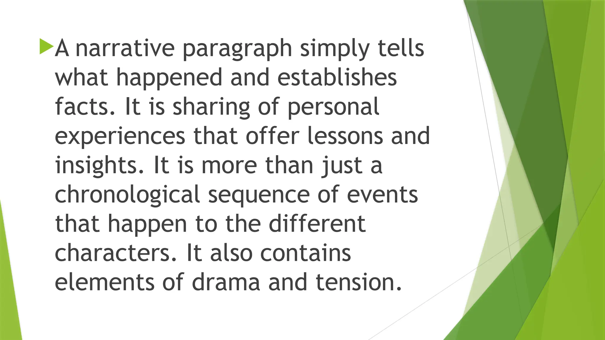 patterns of text development: narration, description, definition ...