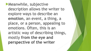 patterns of text development: narration, description, definition ...