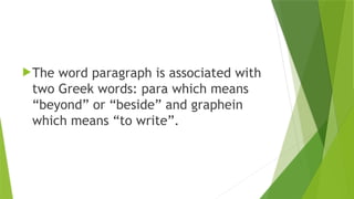patterns of text development: narration, description, definition ...