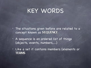 Patterns sequences | PPT