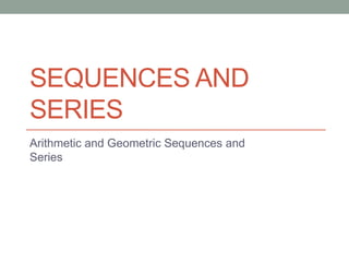 Patterns, sequences and series | PPTX
