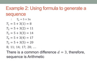 Patterns, sequences and series | PPT