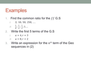 Patterns, sequences and series | PPT