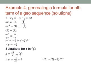 Patterns, sequences and series | PPT