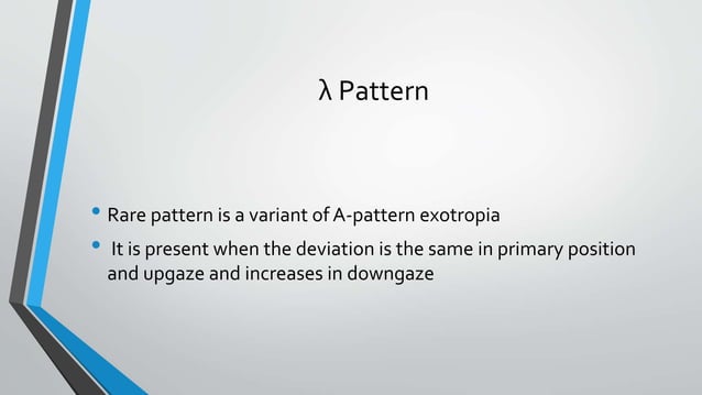 Pattern strabismus | PPTX | Eye and Vision Conditions | Diseases and ...